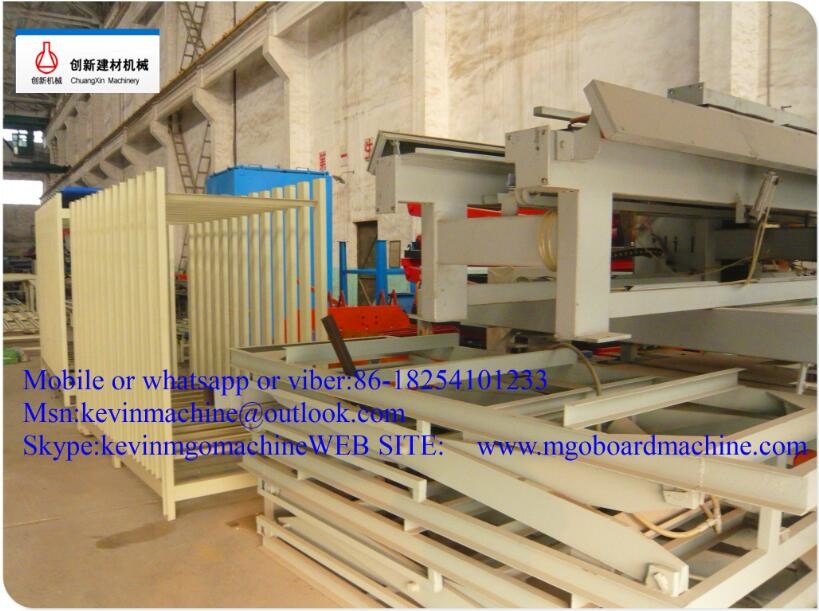 Blue 54 KW Power MgO Board Production Line With Double shaft Mixing machine